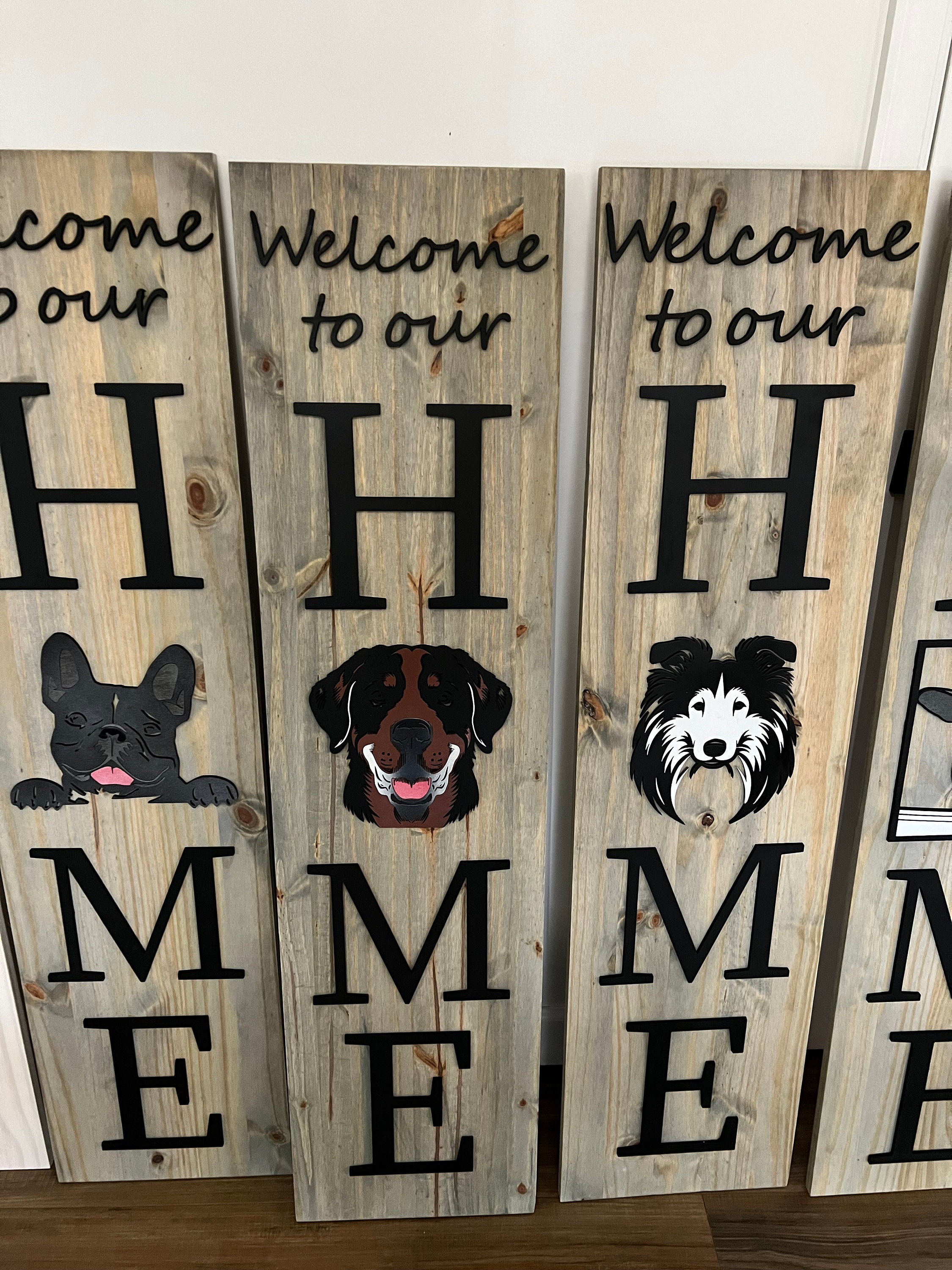Personalized Dog Welcome Sign or Porch Leaner - Etsy