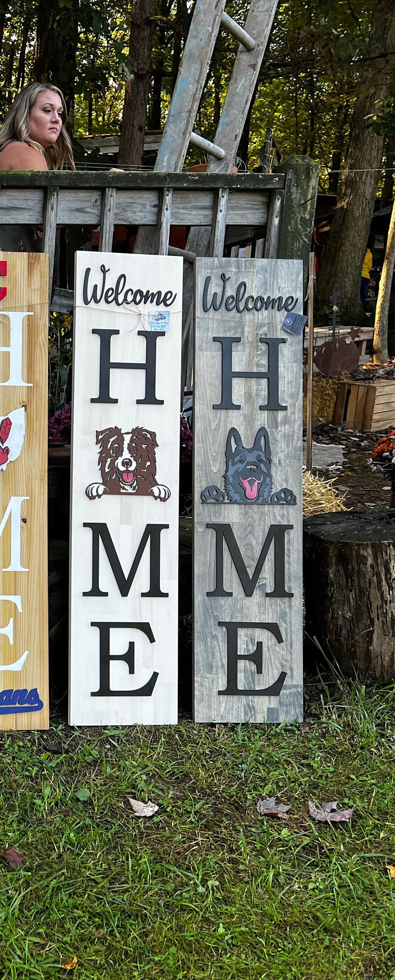 Personalized Dog Welcome Sign or Porch Leaner - Etsy