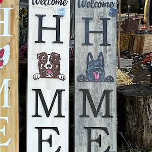 Personalized Dog Welcome Sign or Porch Leaner - Etsy