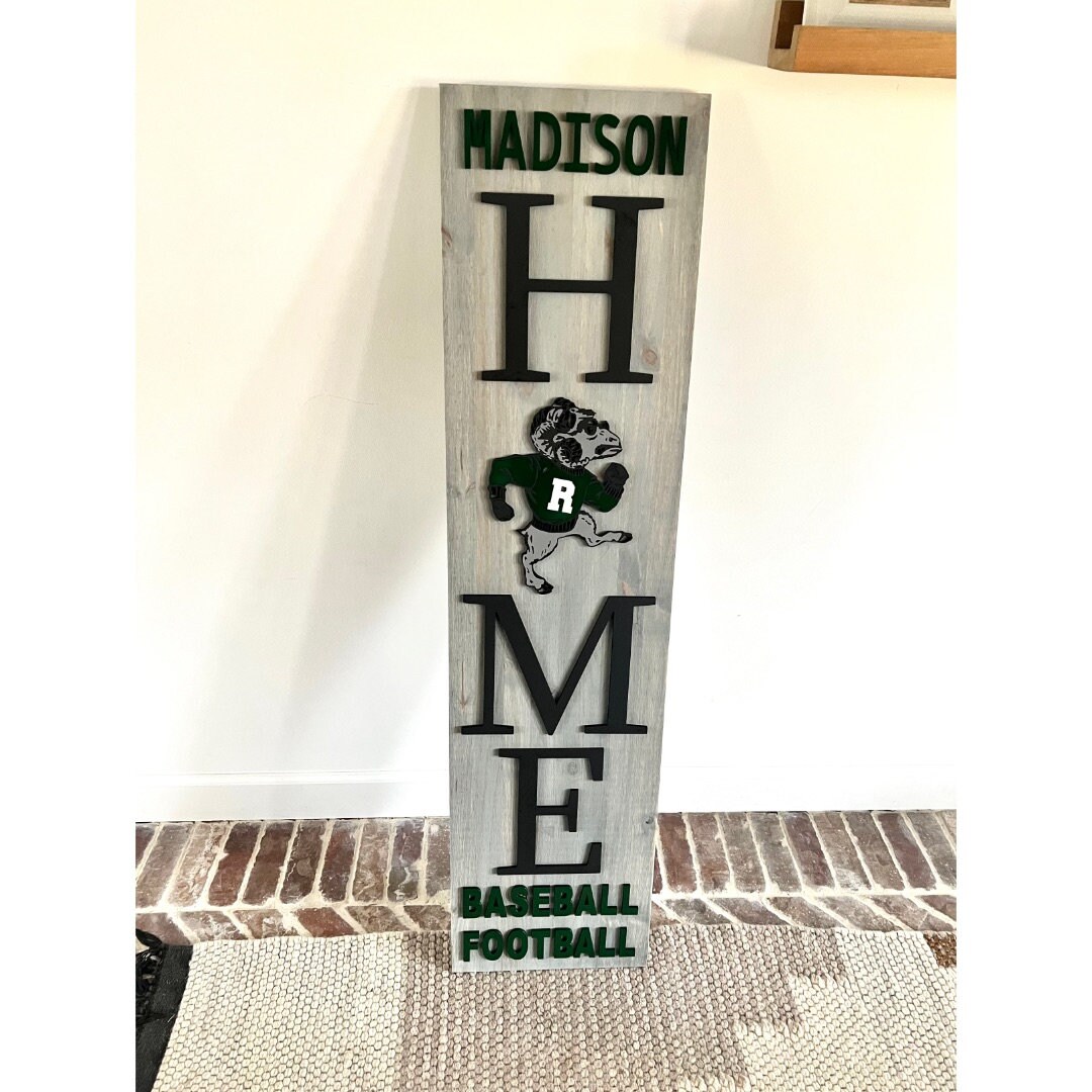 Personalized High School or Pro Sports Sign - Etsy