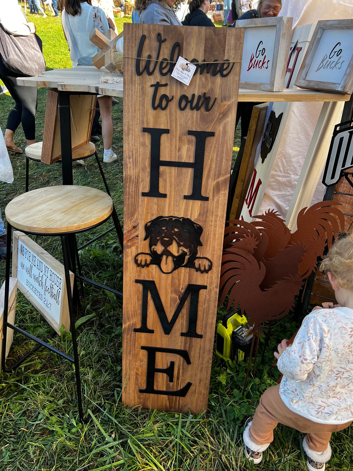 Personalized Dog Welcome Sign or Porch Leaner - Etsy