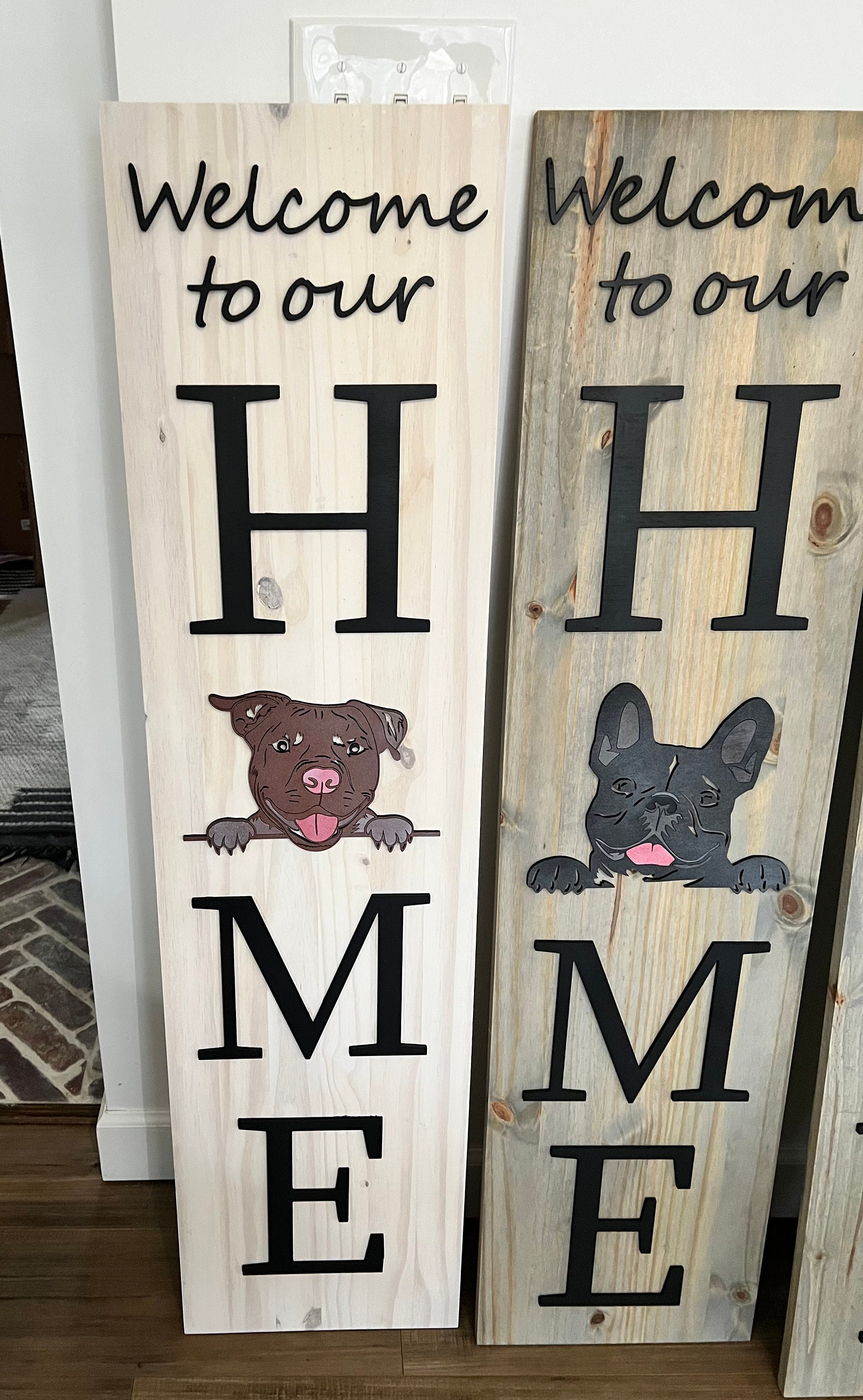 Personalized Dog Welcome Sign or Porch Leaner - Etsy