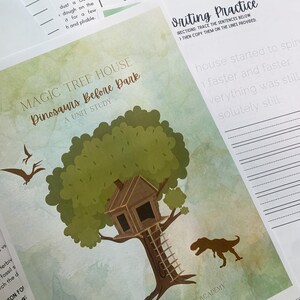 Magic Tree House: Dinosaurs Before Dark Unit Study Primary Grades - Etsy