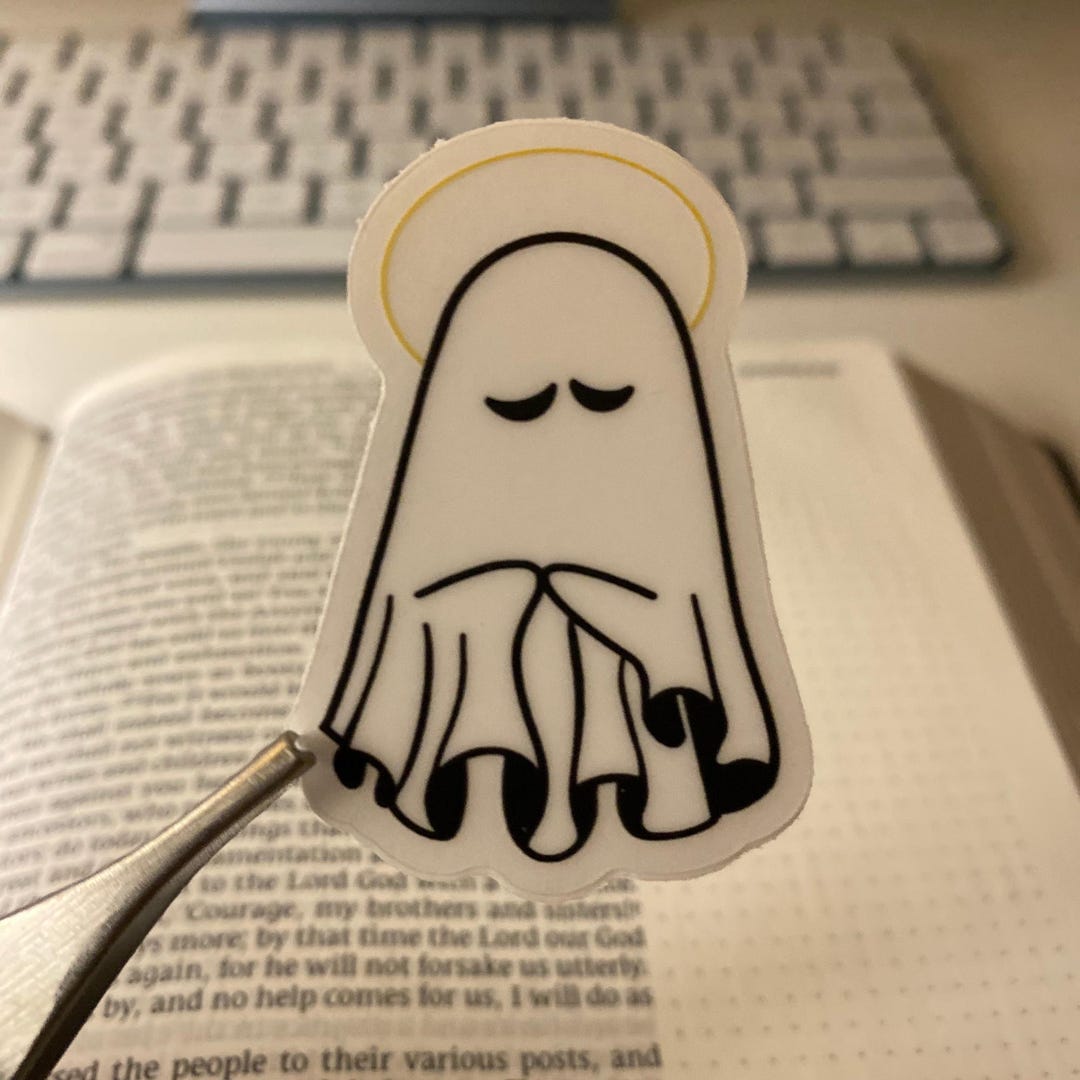 Praying Holy Ghost Sticker, Catholic Sticker, Christian Sticker ...