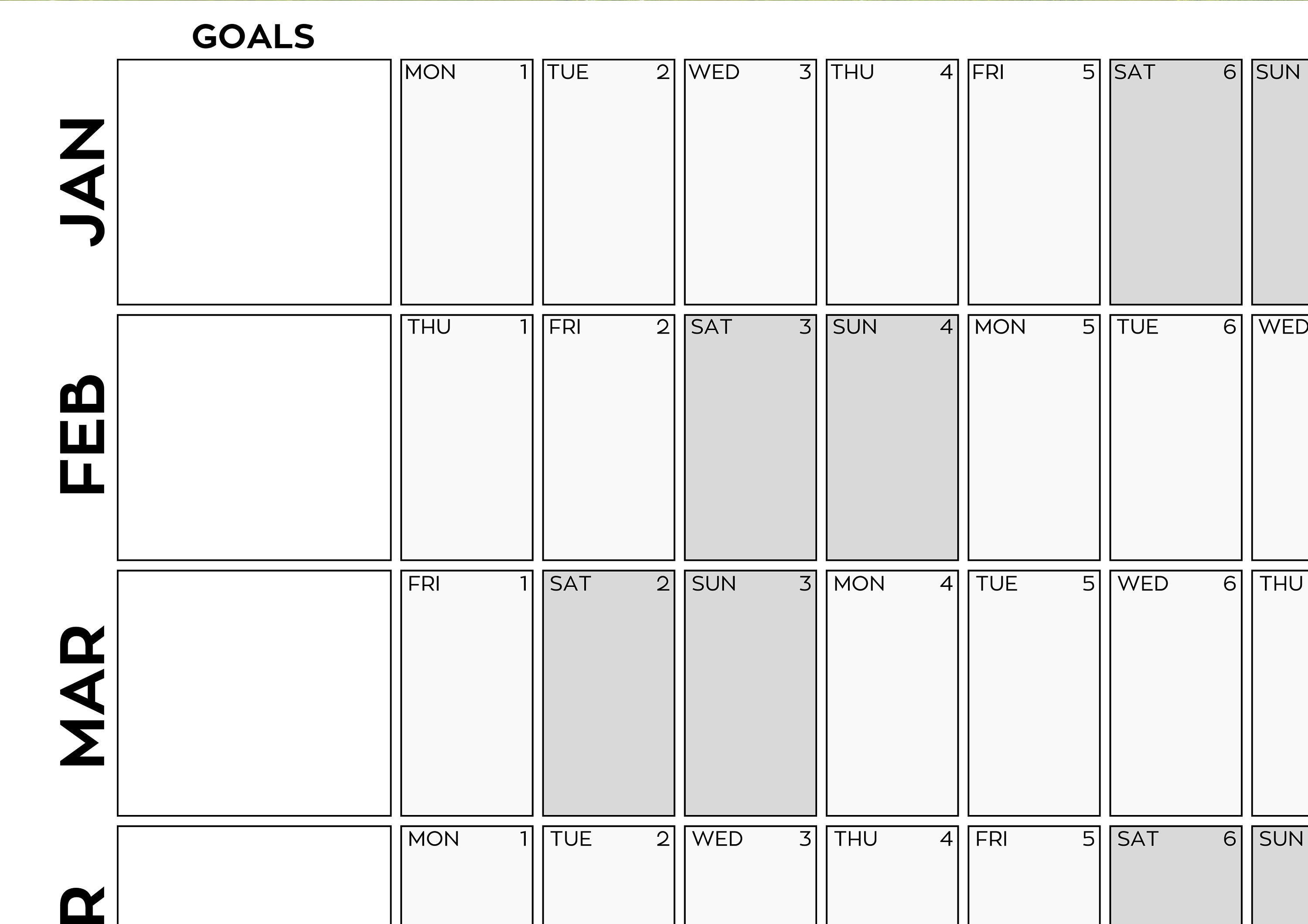 DREAM BIG Calendar Giant 2024 Wall Calendar 2024 Wall Planner Annual ...