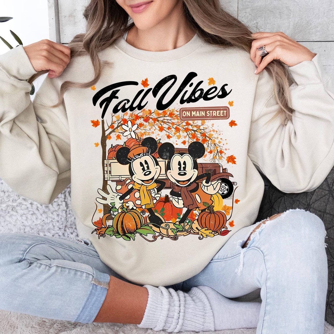 Disney Mickey and Minnie Fall Vibes Png, Disney Thanksgiving Png, Mouse ...