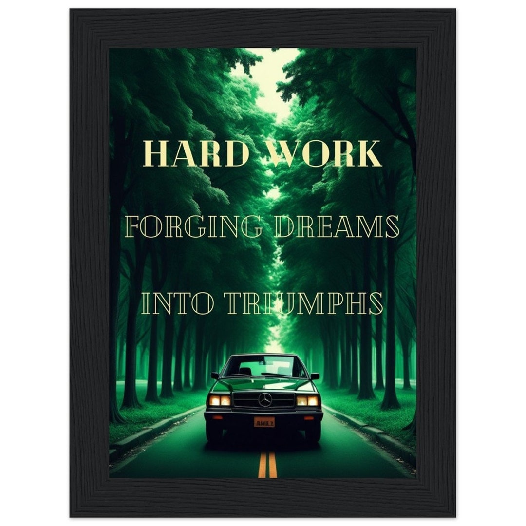Motivational Quote Poster Premium Matte Paper Wooden Framed Poster - Etsy
