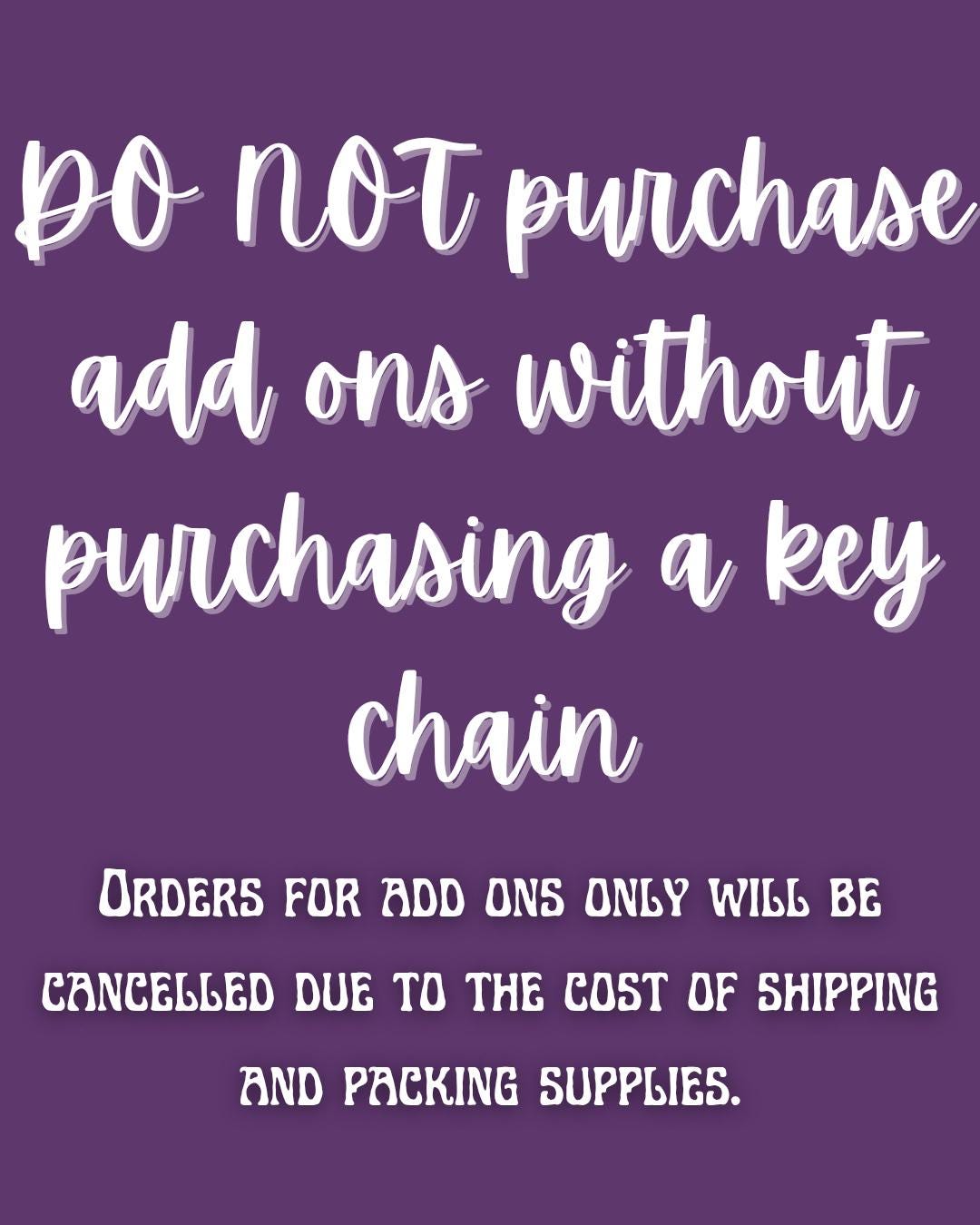 Keychain Charm Add on **DO NOT PURCHASE Without Keychain** - Etsy