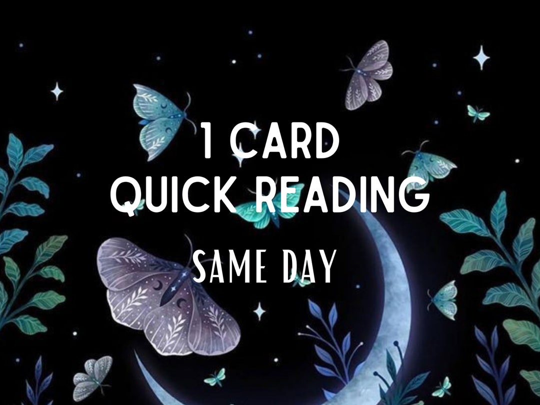 1 Card Quick Reading - Same Day - Etsy