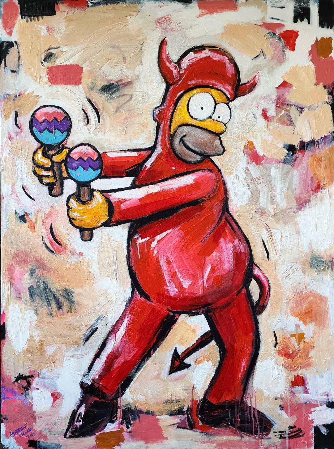 I AM EVIL HOMER! New Pop Art Painting Inspired by the Simpsons. Free ...
