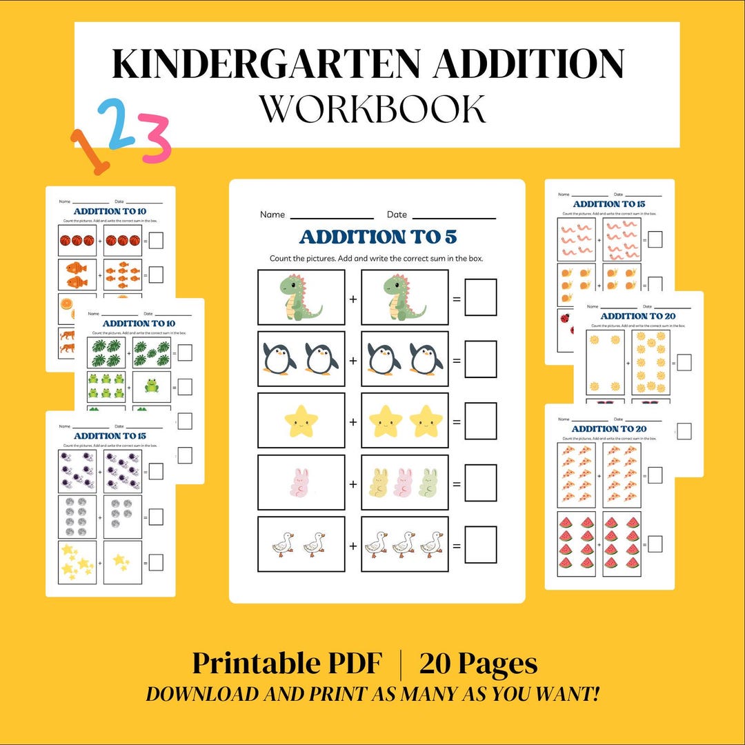 Math Counting Workbook , Math Workbook , Math Exercises Easy ...