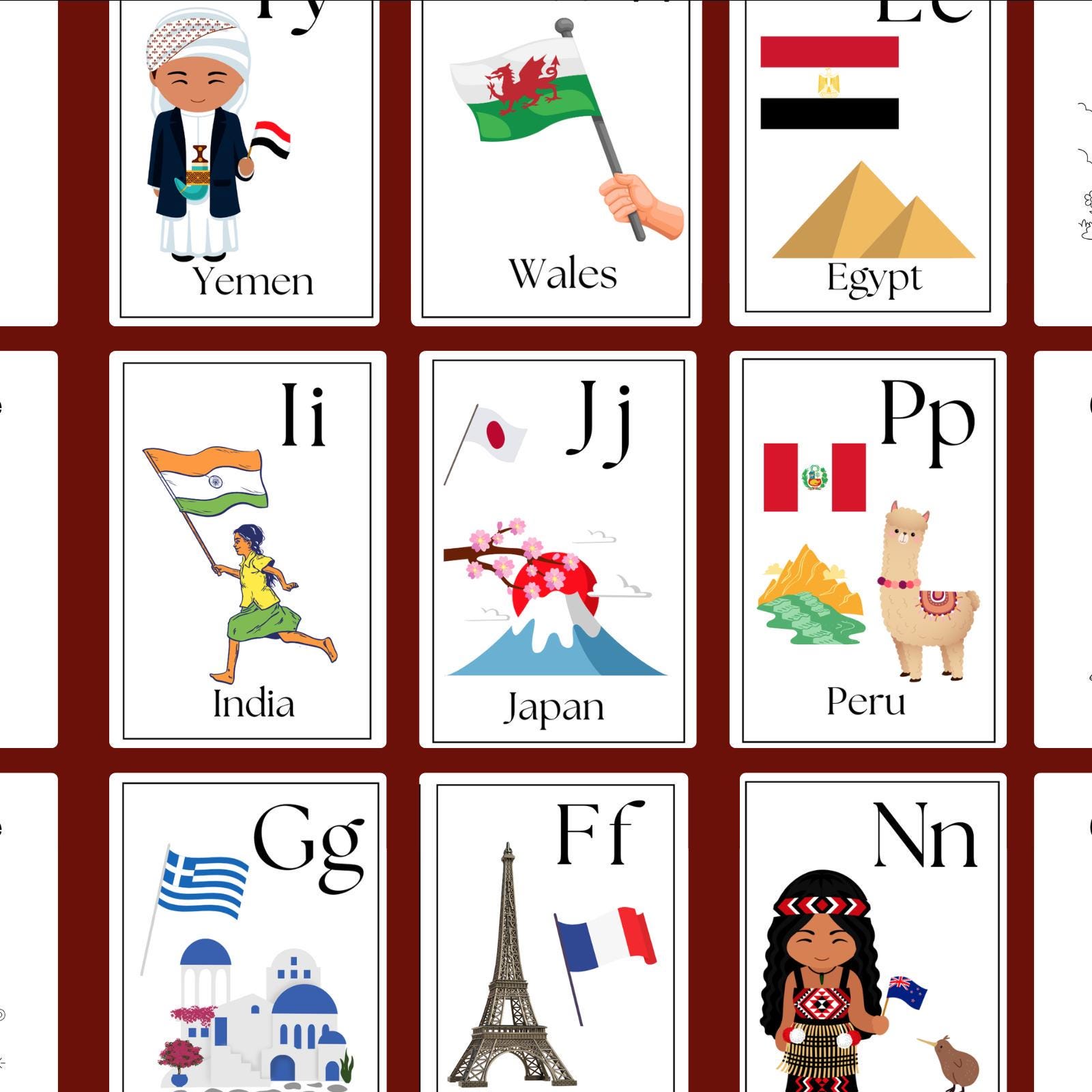 Printable Alphabet Cards | Montessori Cards, ABC Flash Cards ...