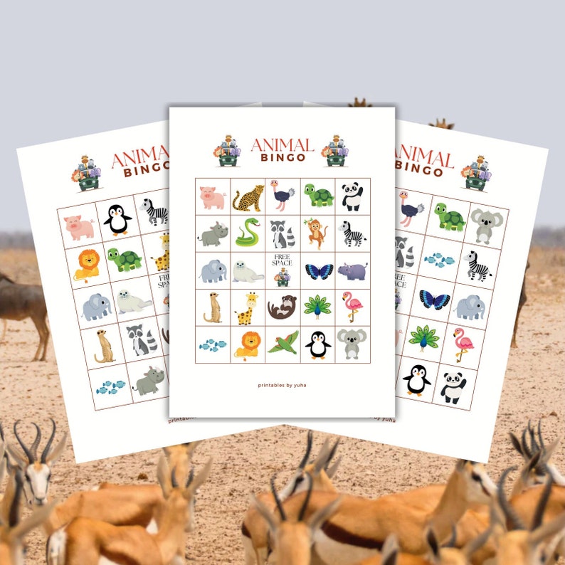 Bingo for in the Zoo / Zoo Bingo / Bingo for Kids / Bingo / Bingo Cards ...