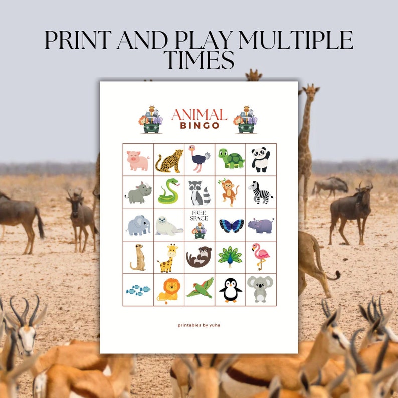 Bingo for in the Zoo / Zoo Bingo / Bingo for Kids / Bingo / Bingo Cards ...