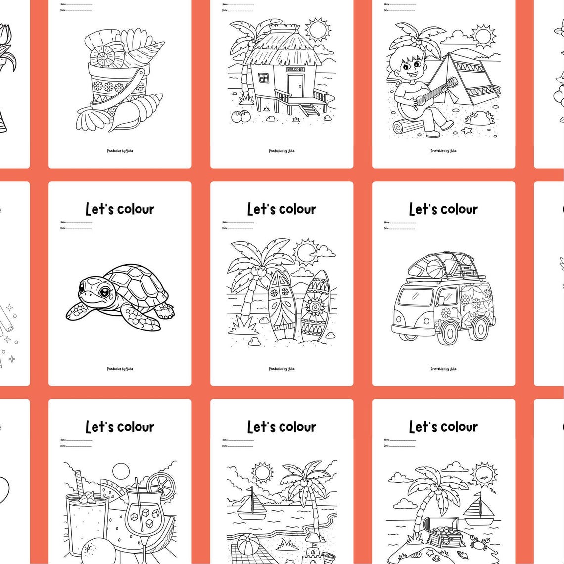 Summer Activity Pack for Kids, Summer Printable Games, Summer ...