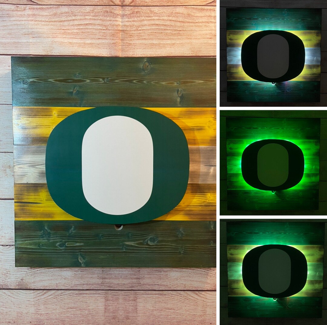 Oregon Ducks Rustic Wood Led Light up Sign/ Wall Art - Etsy