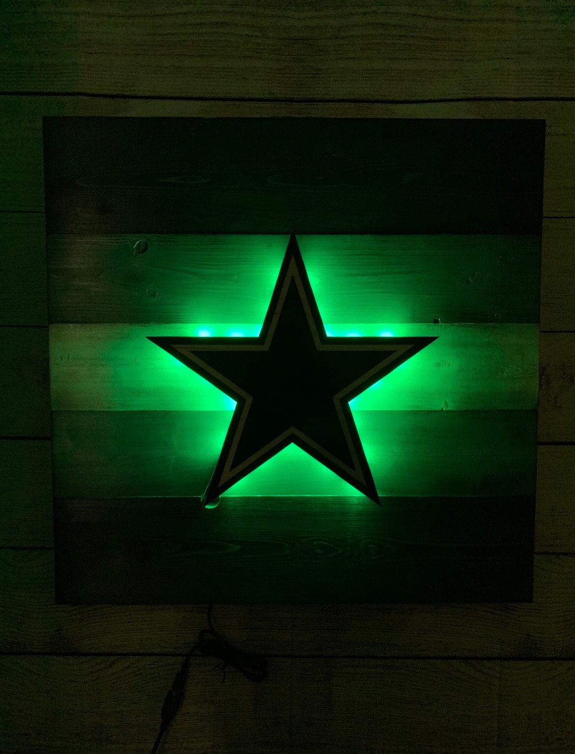 Dallas Cowboys Rustic Wood Led Light up Sign/ Wall Art - Etsy
