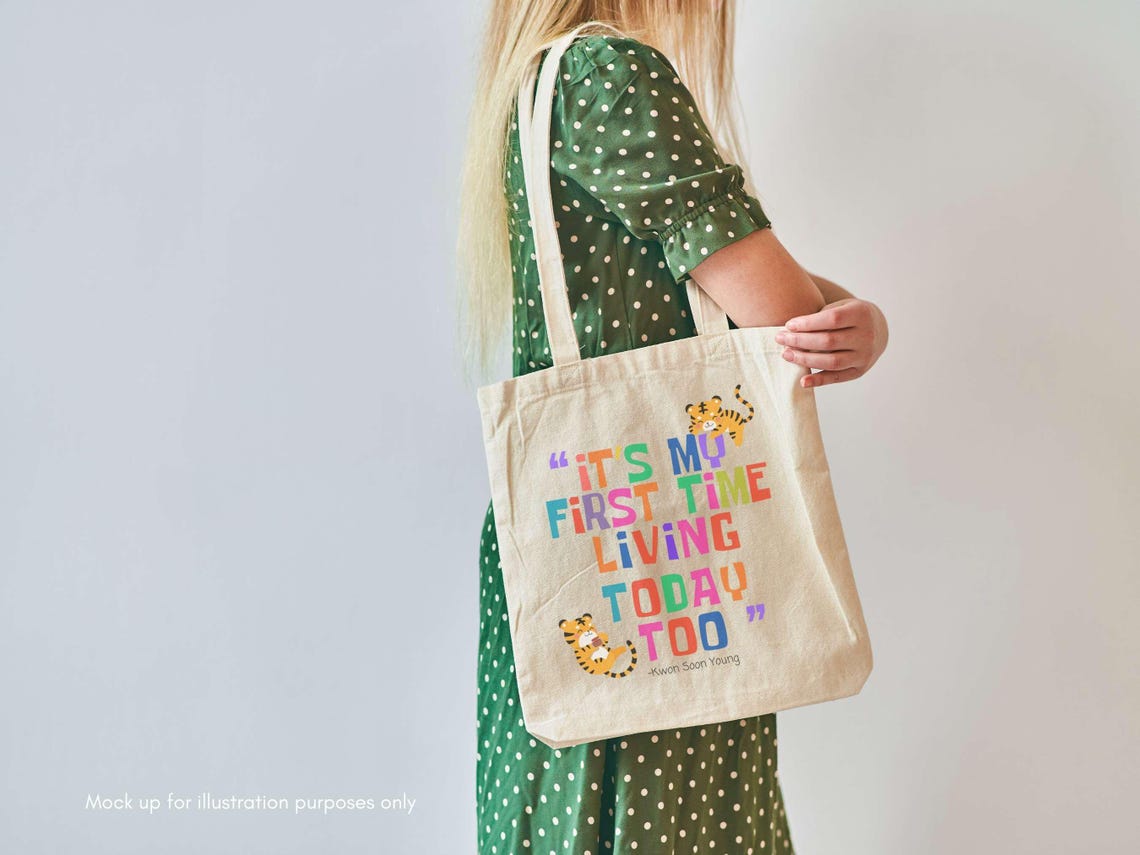 Seventeen Hoshi-inspired Quote Canvas Tote It's My First Time Living ...