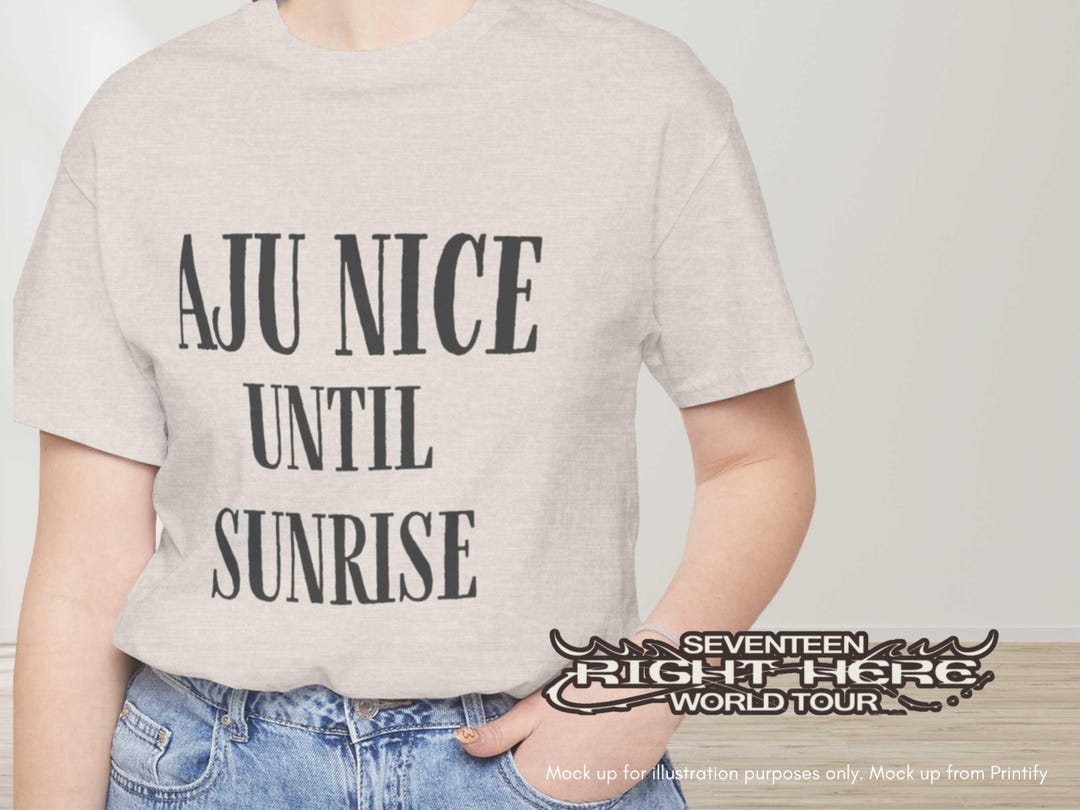Seventeen Aju Nice Shirt, Seventeen Right Here, Seventeen Kpop ...