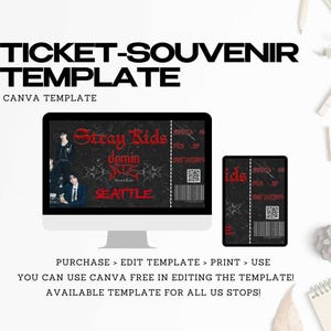 Personalized Stray Kids Dominate Concert Ticket, Dominate World Tour North America, Stray Kids ...