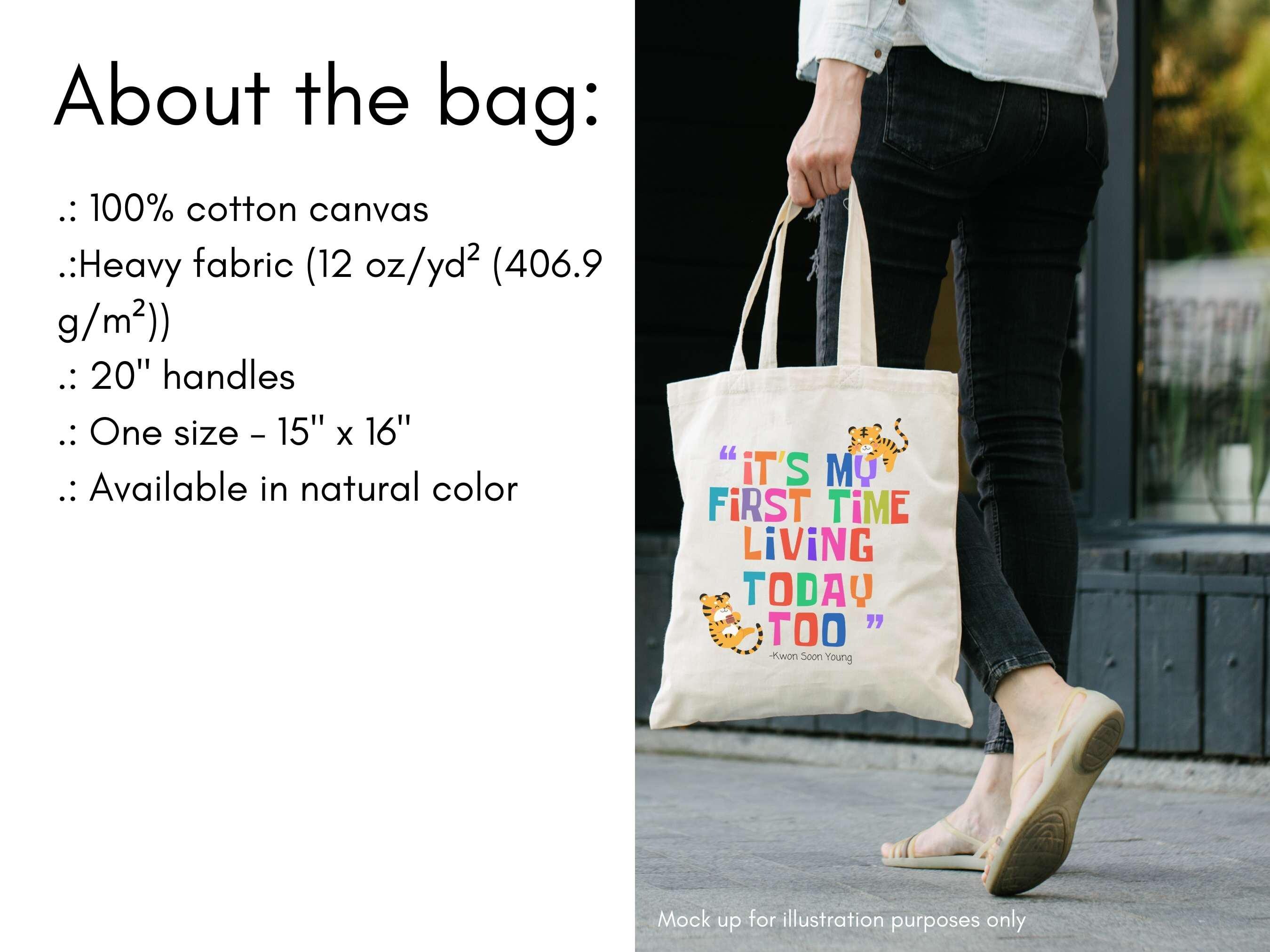 Seventeen Hoshi-inspired Quote Canvas Tote It's My First Time Living ...