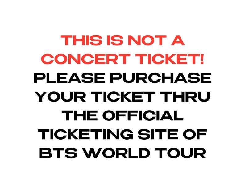 BTS World Tour Concert 2026 Editable Ticket Template, BTS Arirang, Kpop ...