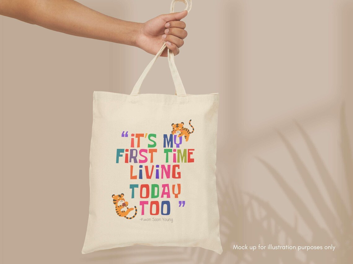 Seventeen Hoshi-inspired Quote Canvas Tote It's My First Time Living ...