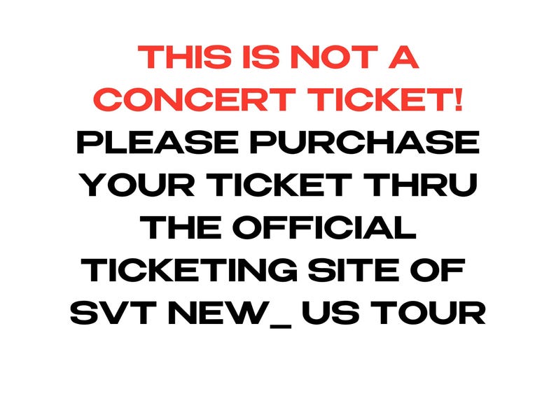 Seventeen New_ US Tour Concert Editable Ticket Template, Seventeen Kpop ...