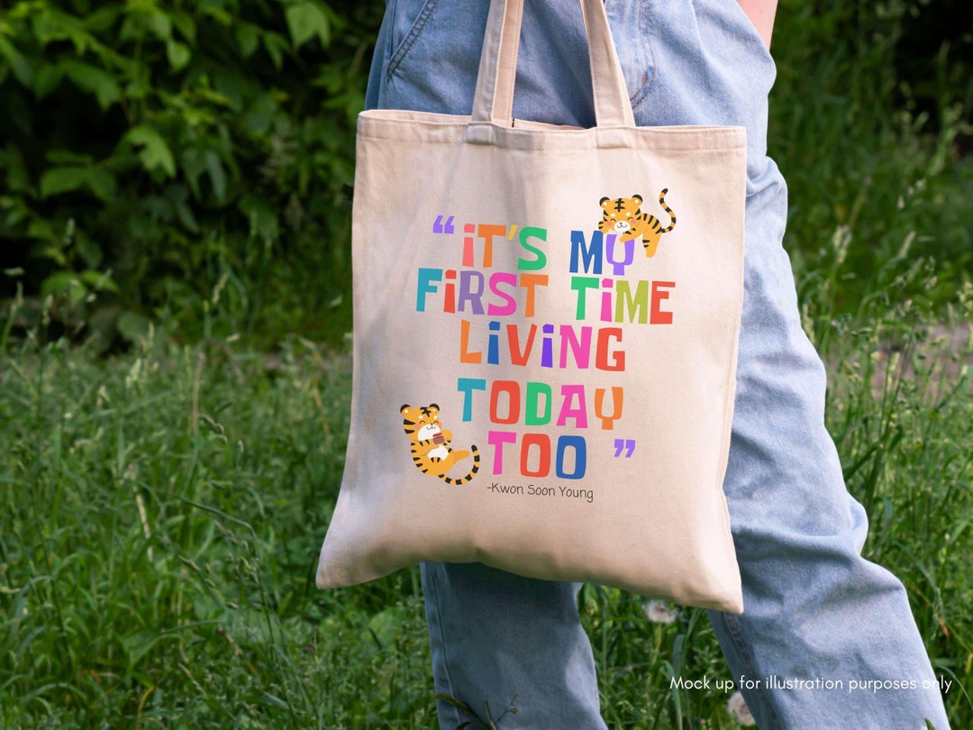 Seventeen Hoshi-inspired Quote Canvas Tote It's My First Time Living ...