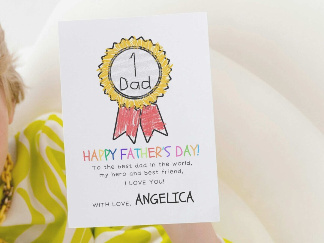 Kids Activity Fathers Day Greeting Card, Fathers Day, Coloring Activity ...