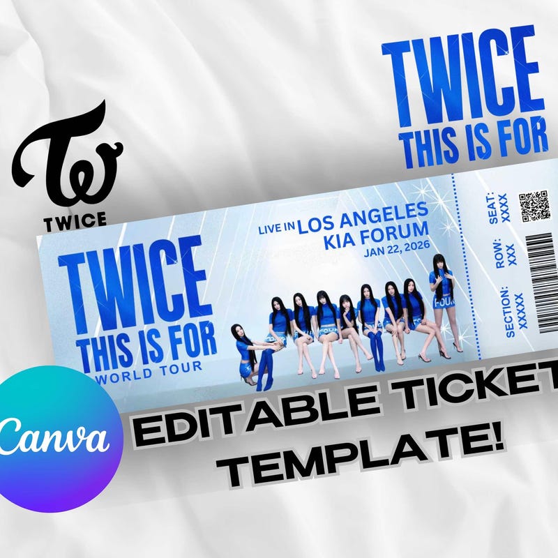 Kpop Ticket Digital - Etsy