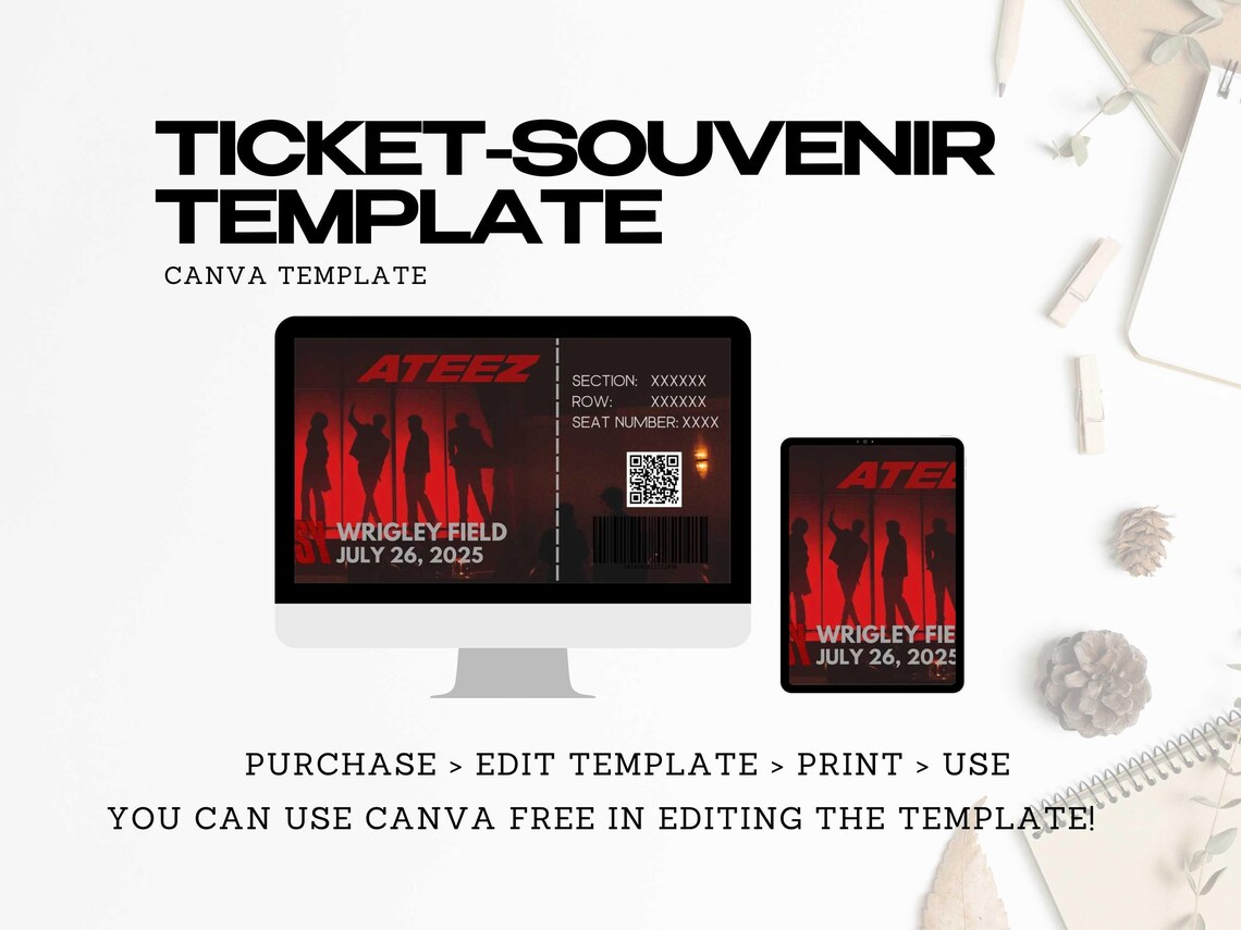 Ateez in Your Fantasy Personalized Concert Ticket, in Your Fantasy US ...