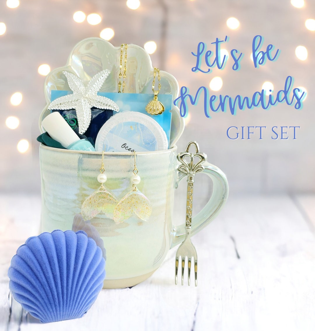 The Little Mermaid Inspired Gift Set for Her. Mermaid Themed Gifts ...