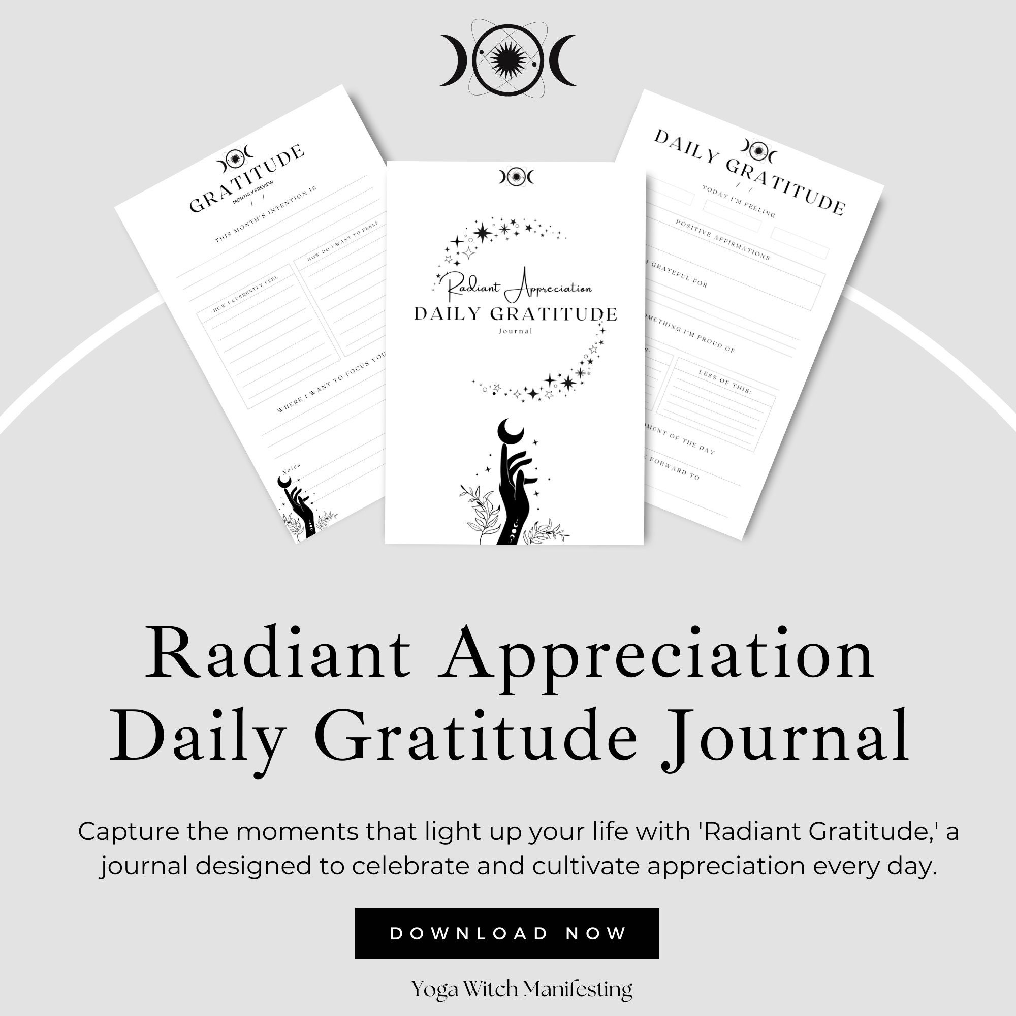 Simple Daily Gratitude Journal Printable | Daily Appreciation ...