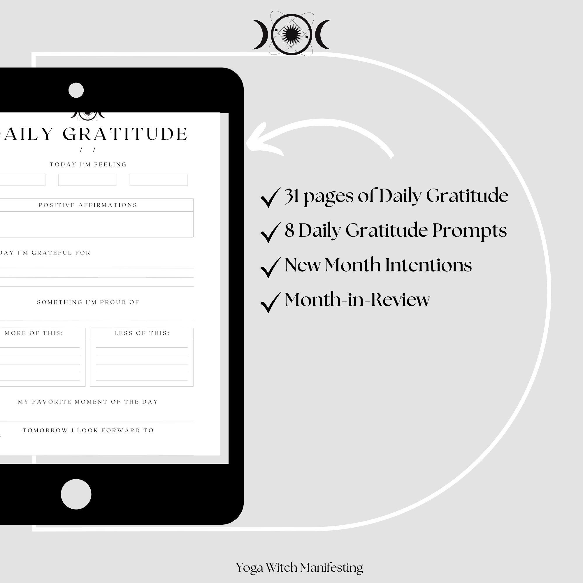 Simple Daily Gratitude Journal Printable | Daily Appreciation ...