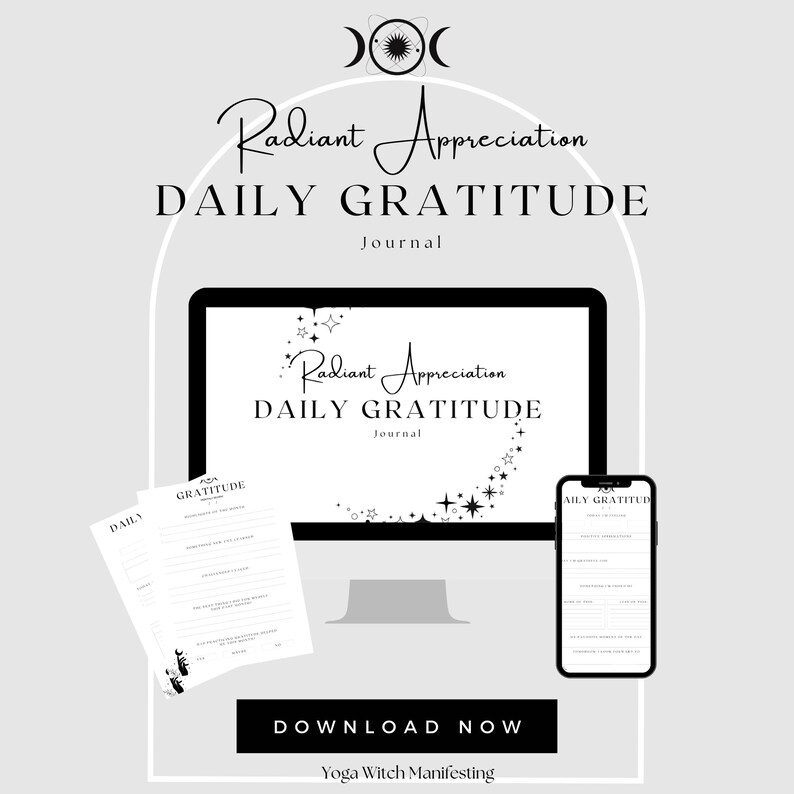 Simple Daily Gratitude Journal Printable | Daily Appreciation ...