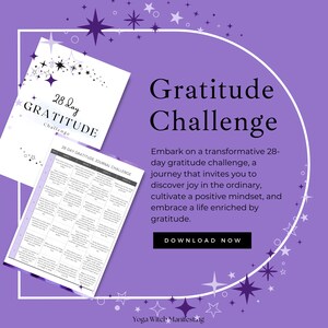 Simple Digital 28-day Gratitude Challenge Journal | Heal Your Heart ...