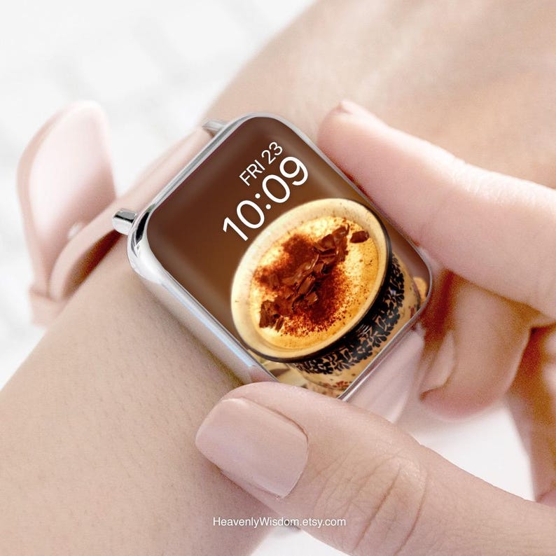 Hot Chocolate Apple Watch Wallpaper: Cozy Coffee Art (digital Download ...