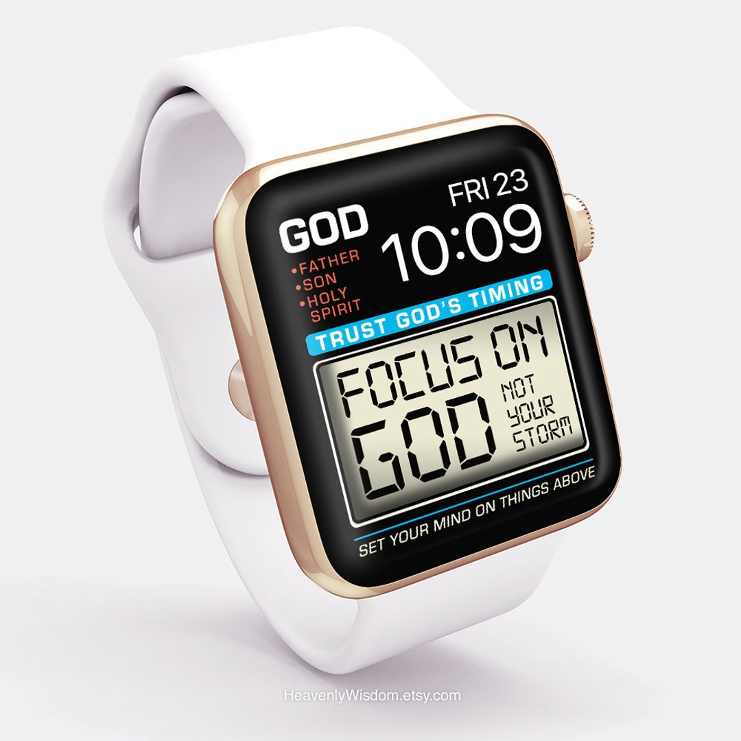 Christian Apple Watch Wallpaper: Focus on God Design (digital Download ...