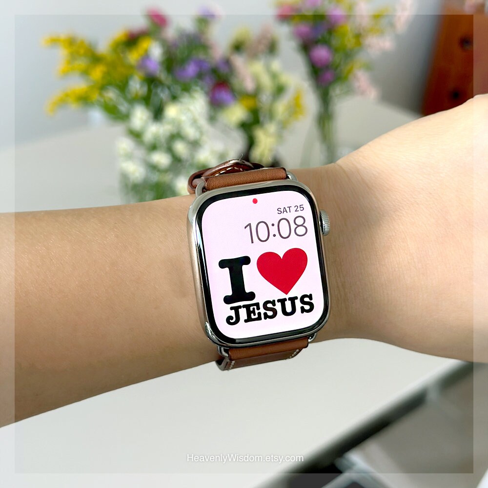 I Love Jesus Apple Watch Wallpaper: Christian Iwatch Face (digital ...