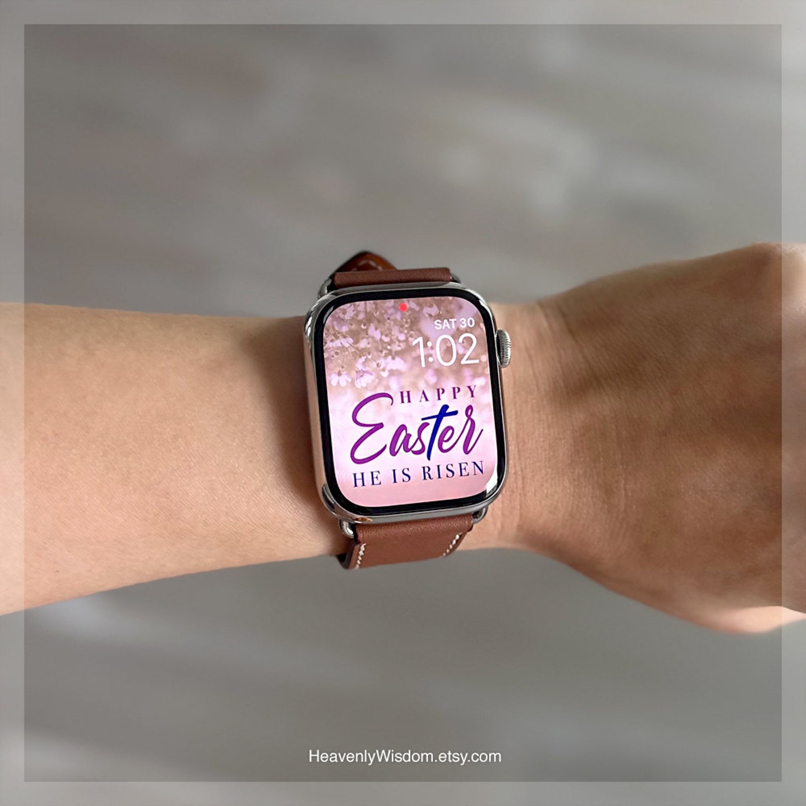 Happy Easter He is Risen Easter Apple Watch Wallpaper Christian Apple ...