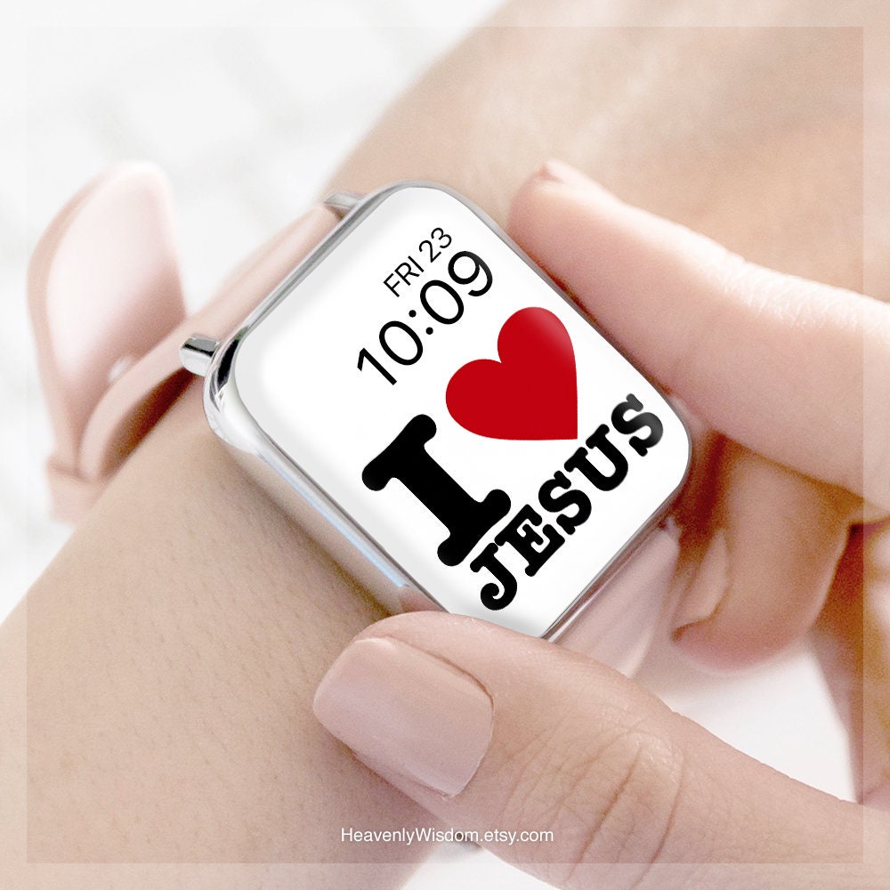 I Love Jesus Apple Watch Wallpaper: Christian Iwatch Face (digital ...