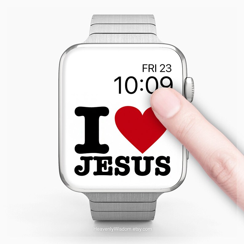 I Love Jesus Apple Watch Wallpaper: Christian Iwatch Face (digital ...