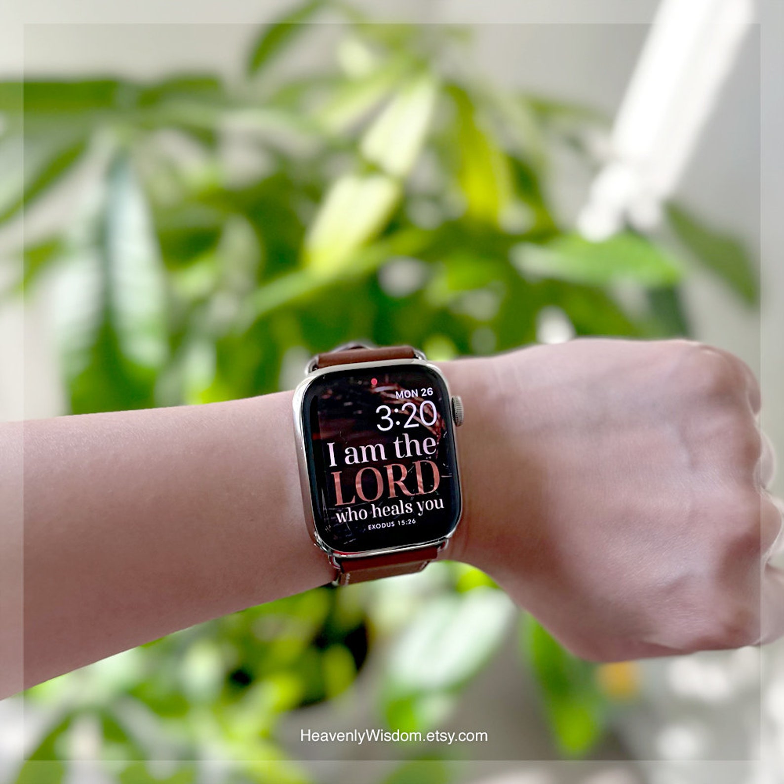 Ex 15:26 I Am the Lord Who Heals You Apple Watch Wallpaper Brown Apple ...
