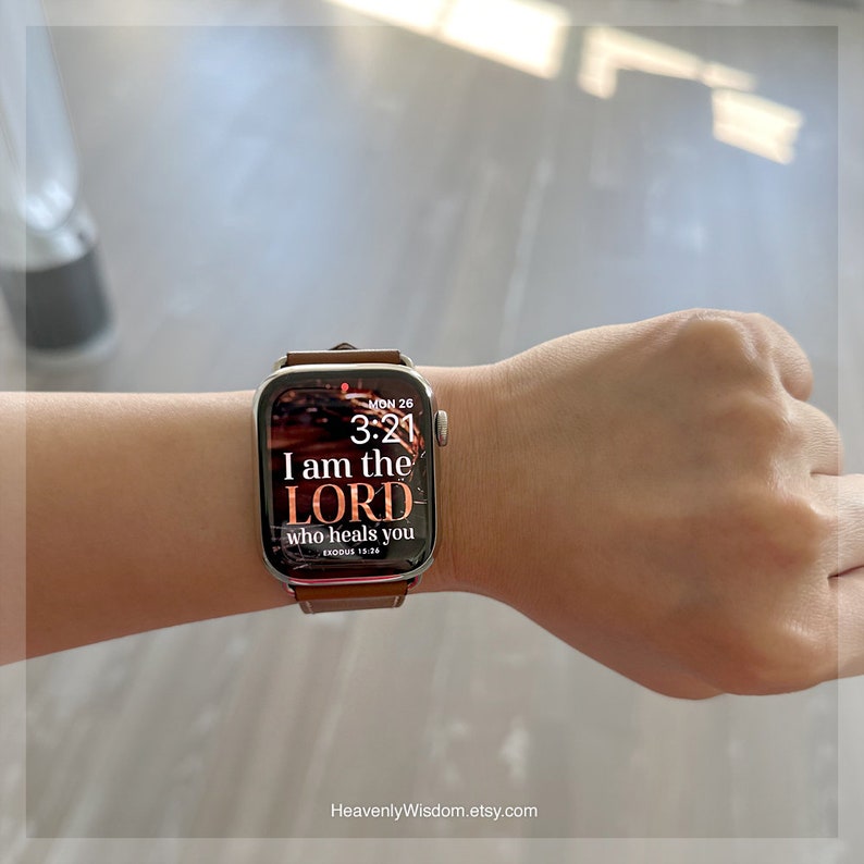 Ex 15:26 I Am the Lord Who Heals You Apple Watch Wallpaper Brown Apple ...
