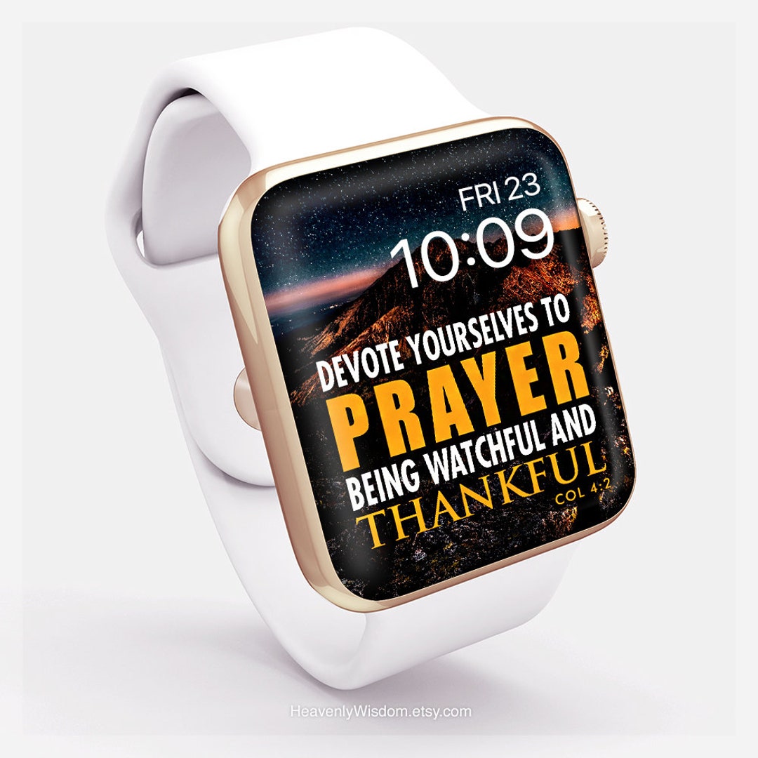 Christian Apple Watch Wallpaper: Prayer Bible Verse (digital Download ...