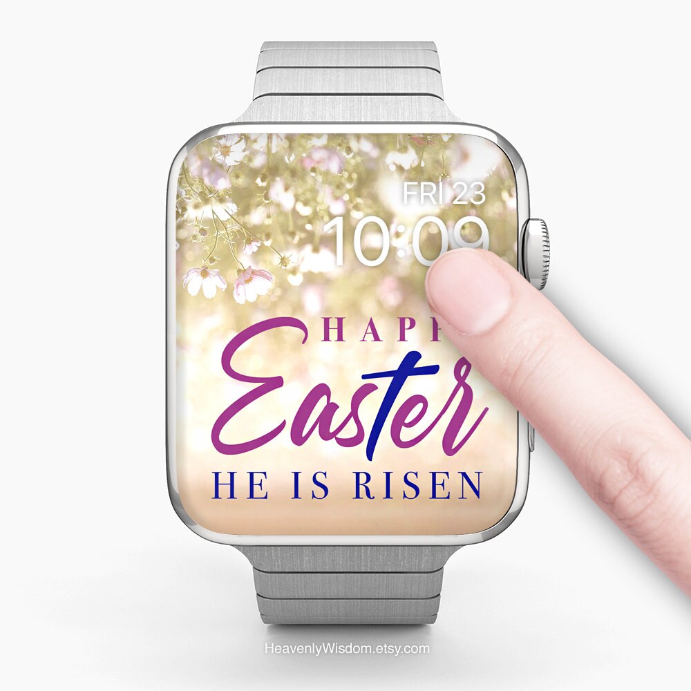 Happy Easter He is Risen Easter Apple Watch Wallpaper Christian Apple ...