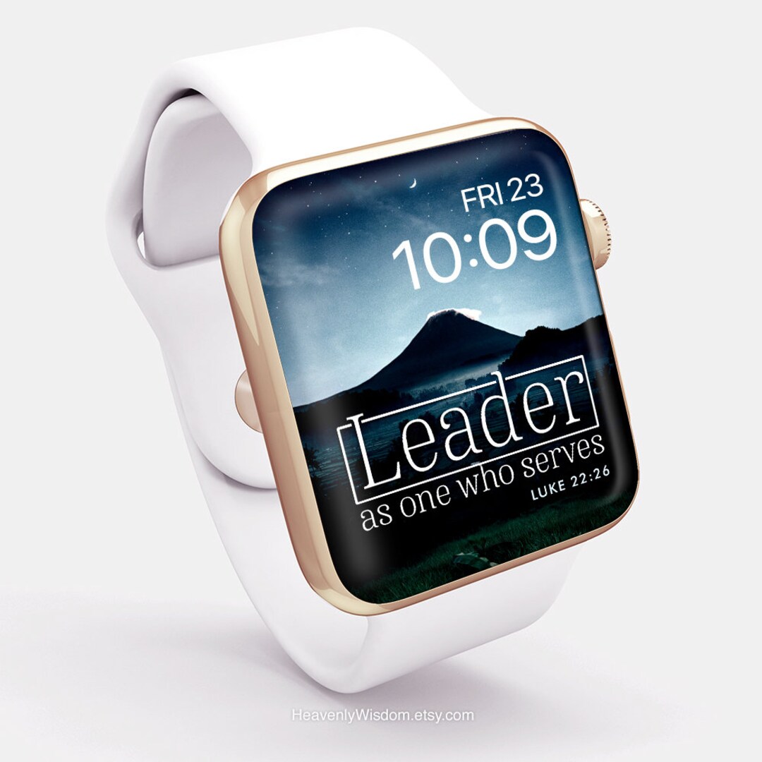 Christian Apple Watch Wallpaper: Leader Scripture Verse (digital ...
