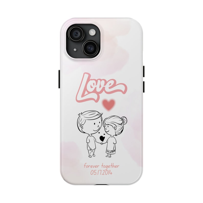 Personalized Matching Couple Phone Case, Forever Together, Valentines ...