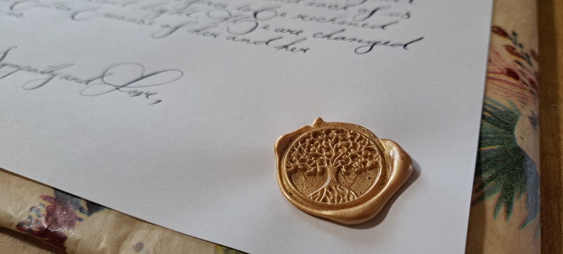 Handwritten Custom Calligraphy Letter Unique Personalized Vintage Card ...